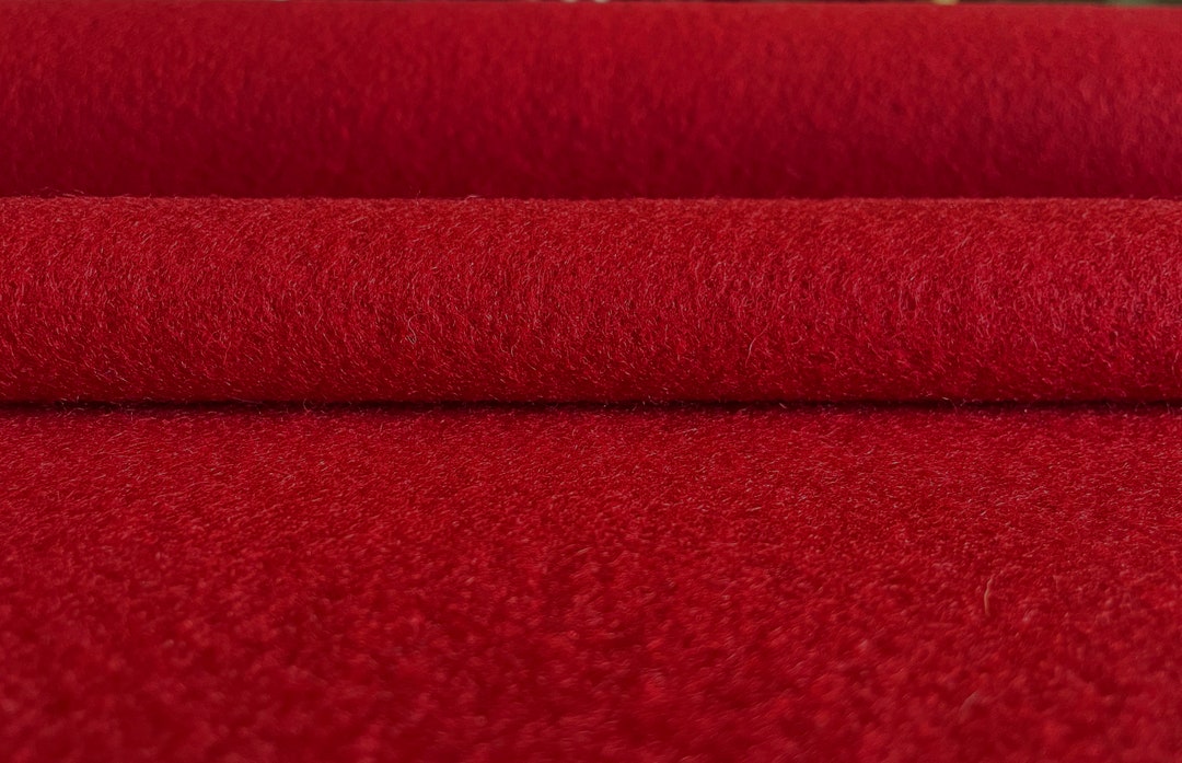 1.125 Yds Designtex Pigment Fire Red Wool Upholstery Fabric 2711-313 ...