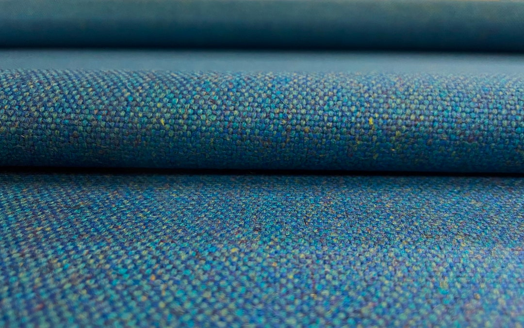 3 Yds Camira Main Line Flax Pimlico Blue Wool Upholstery Fabric MLF34 ...