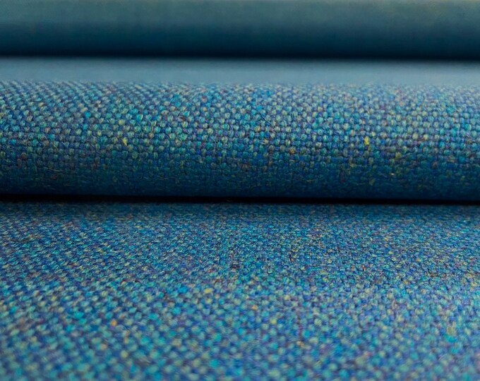 3 Yds Camira Main Line Flax Pimlico Blue Wool Upholstery Fabric MLF34 ...