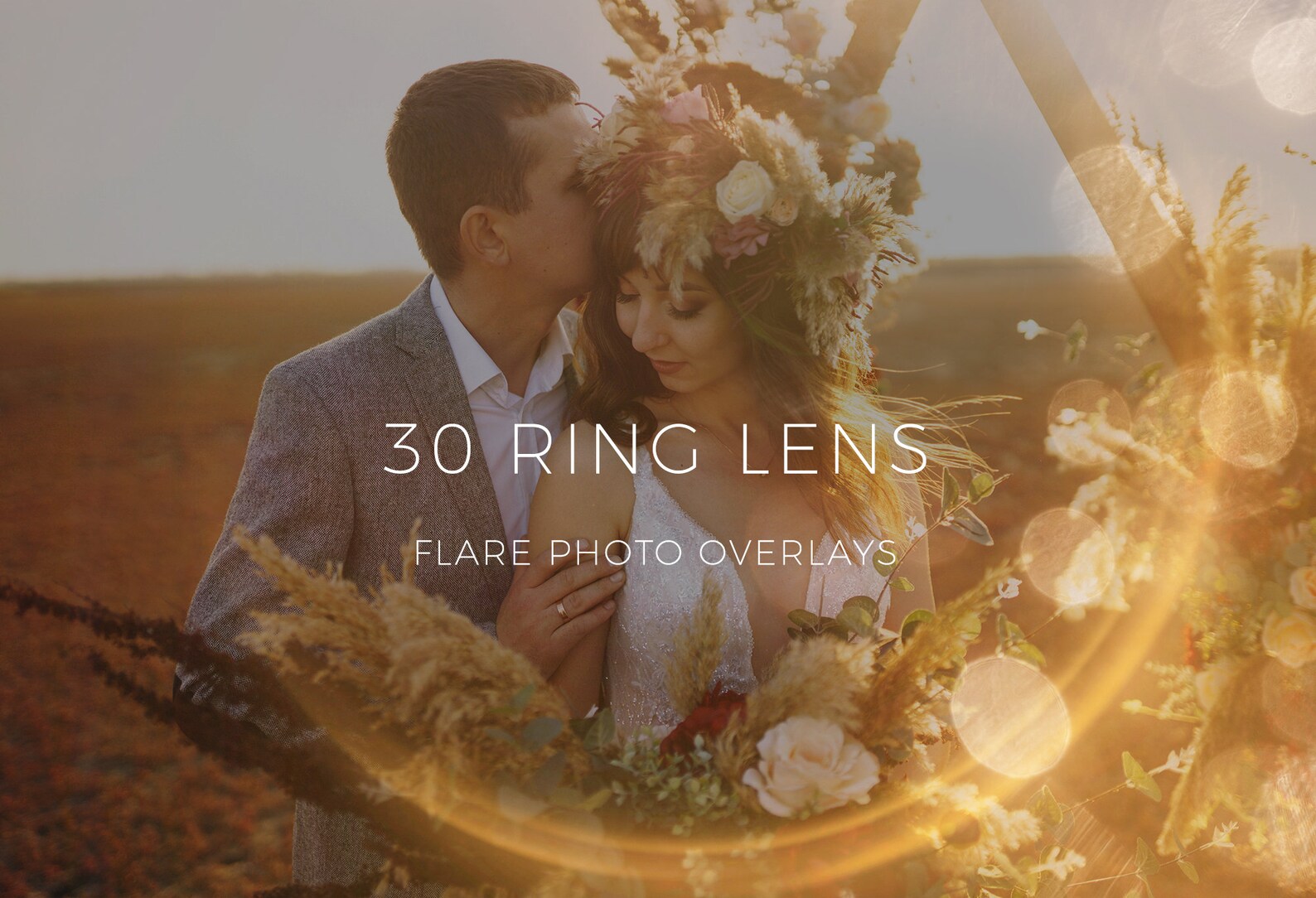 30 Ring Lens Flare Overlays Sunflare Overlays Natural Light - Etsy