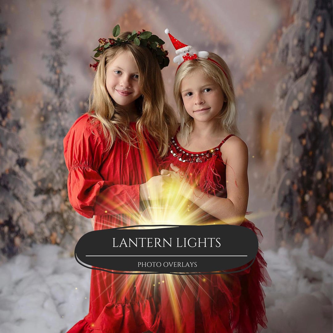 Lantern Light Photoshop Overlays for Composite Photography, Christmas ...