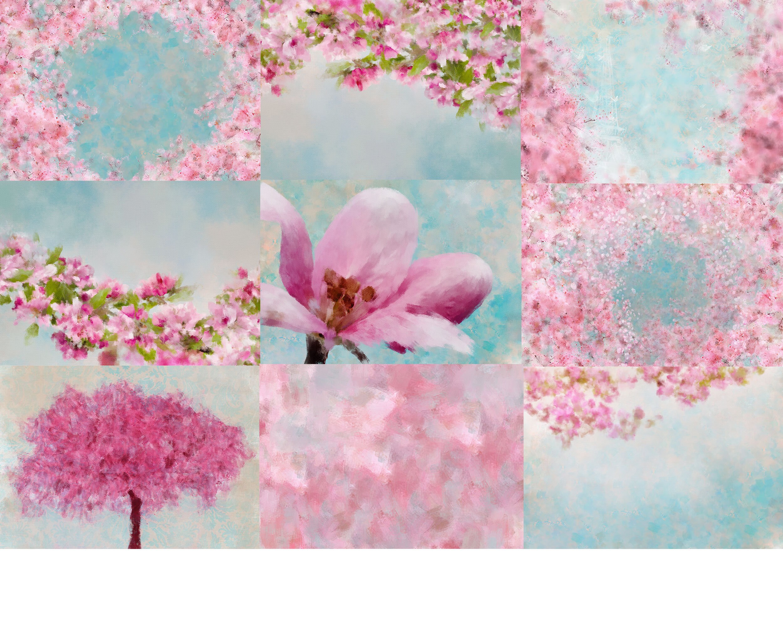 12 Spring Fine Art Textures Flower Background Photoshop - Etsy UK