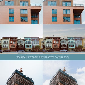 20 Real Estate Sky Photo Overlays, Sky Replacement, Photoshop Overlays ...