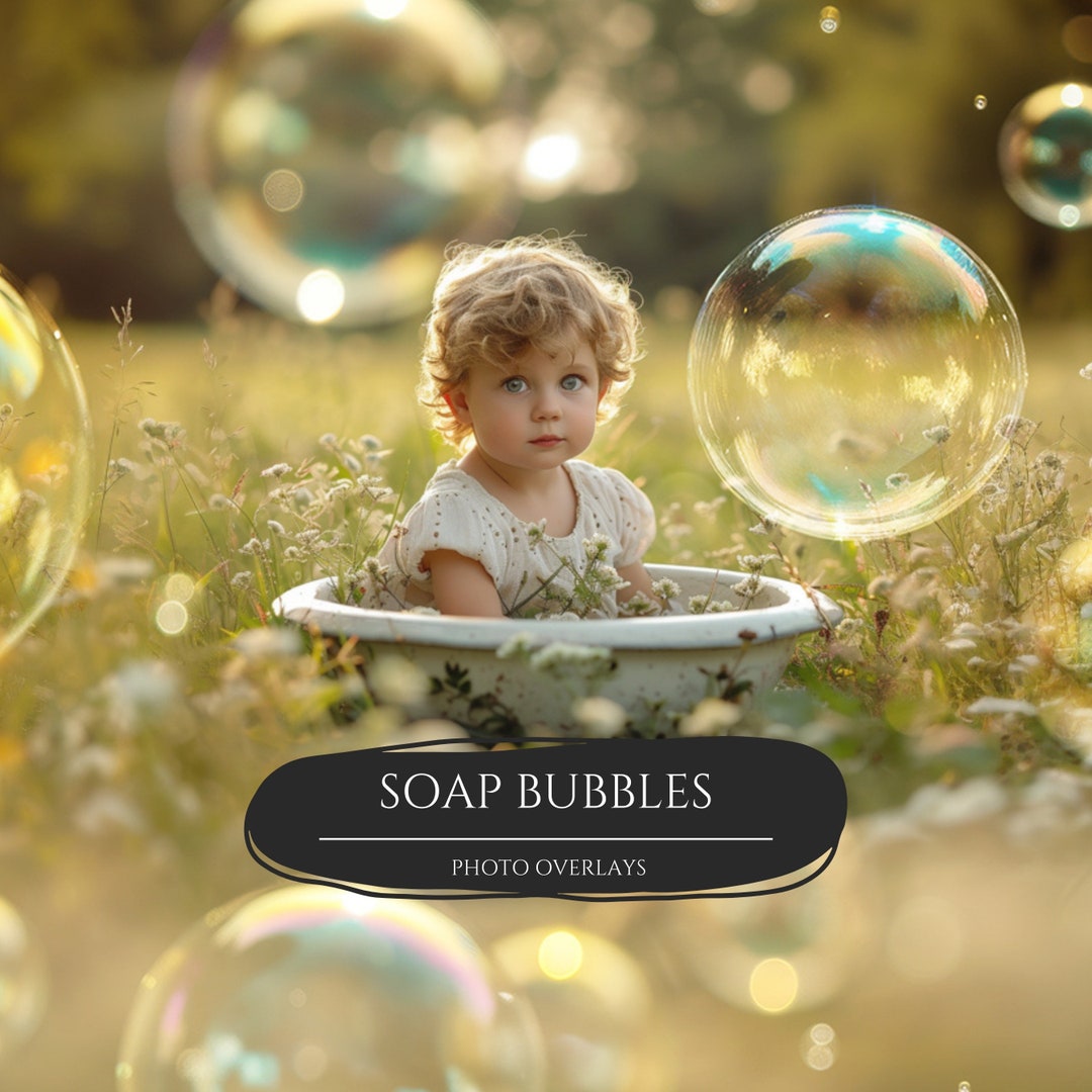 Bubbles Overlay Photoshop Effect for Composite Photography, Summer ...