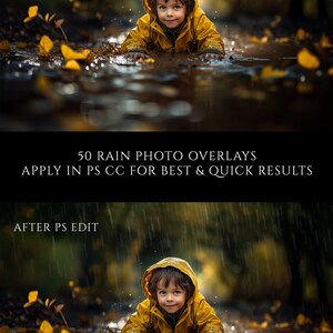 Rain Photo Overlays for Composite Photography, Falling Rain, Fall ...