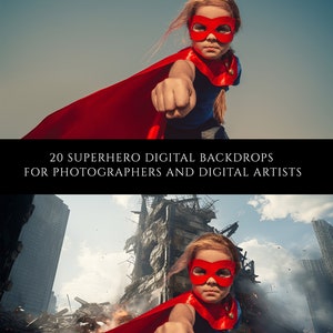 20 Superhero Digital Backdrops Superhero Portraits Photoshop - Etsy