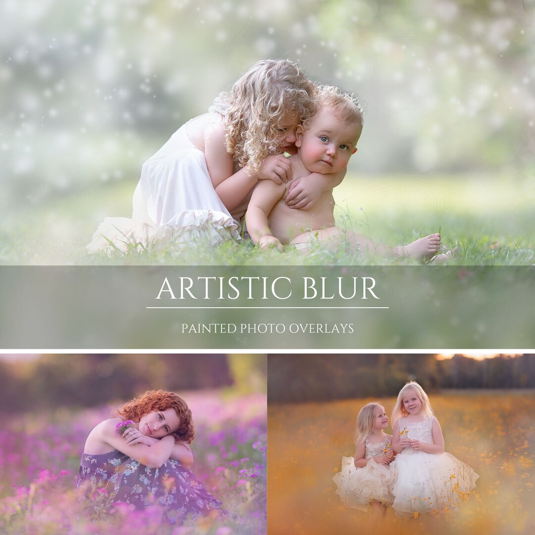 100 Artistic Blur Photo Overlays Bundle, Photoshop Overlays, Photo Edit ...