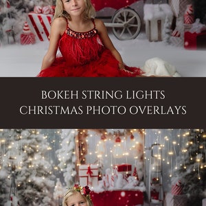 Bokeh String Light Overlays, Christmas Overlays, Fairy Light Photoshop ...