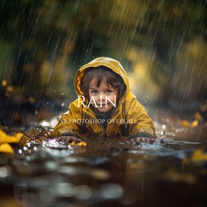Rain Photo Overlays for Composite Photography, Falling Rain, Fall ...