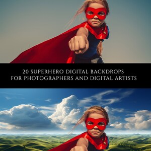 20 Superhero Digital Backdrops Superhero Portraits Photoshop - Etsy