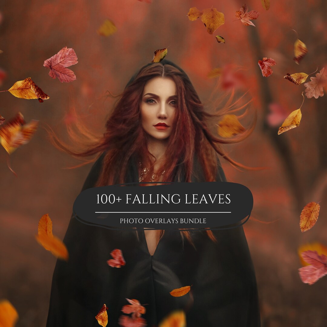 100+ Falling Leaves Photoshop Overlays for Composite Photography, Fall ...