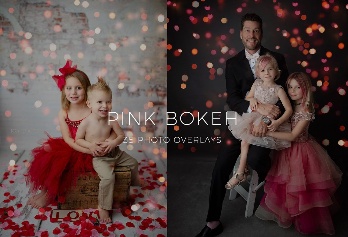 Valentines Bokeh Photo Overlays for Photographers Creative - Etsy