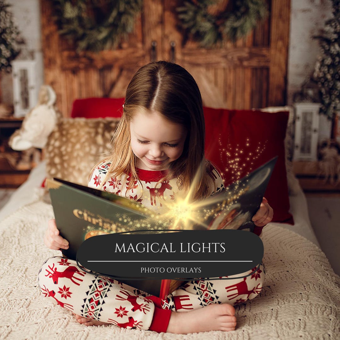 50 Magic Christmas Light Photoshop Overlays, PNG Clipart, Photo ...