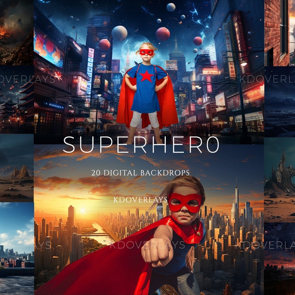 Superhero Backdrop - Etsy