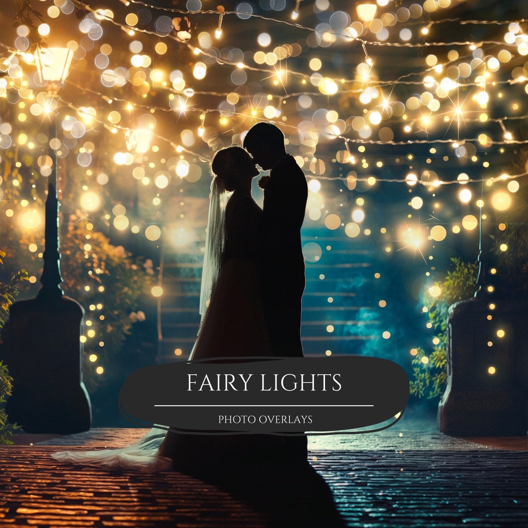 Wedding String Fairy Light Overlays for Composite Photography, Wedding ...