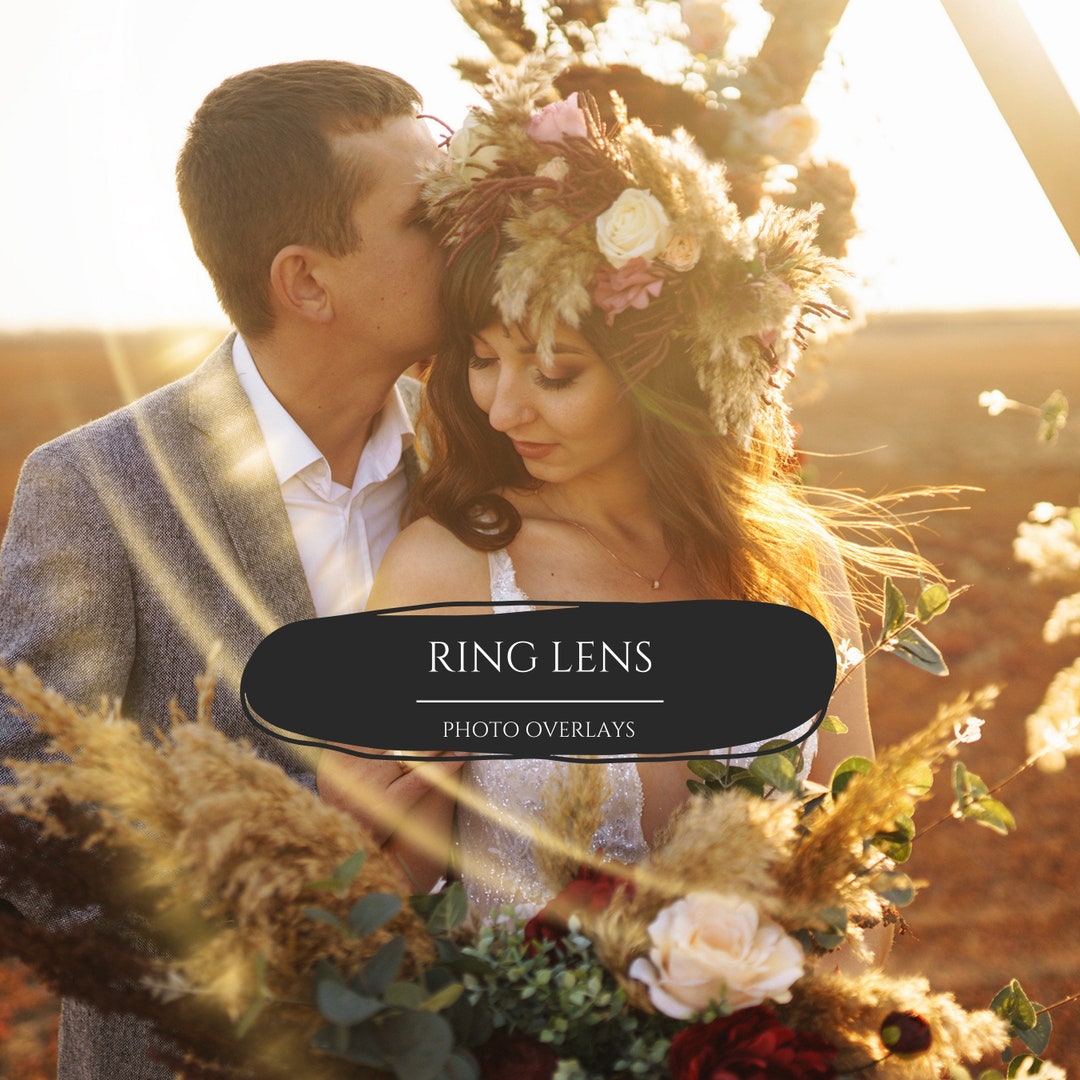 30 Ring Lens Flare Overlays, Sunflare Overlays, Natural Light Overlays ...