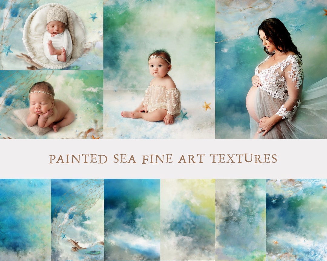 Painted Sea Fine Art Textures Sea Background Digital - Etsy