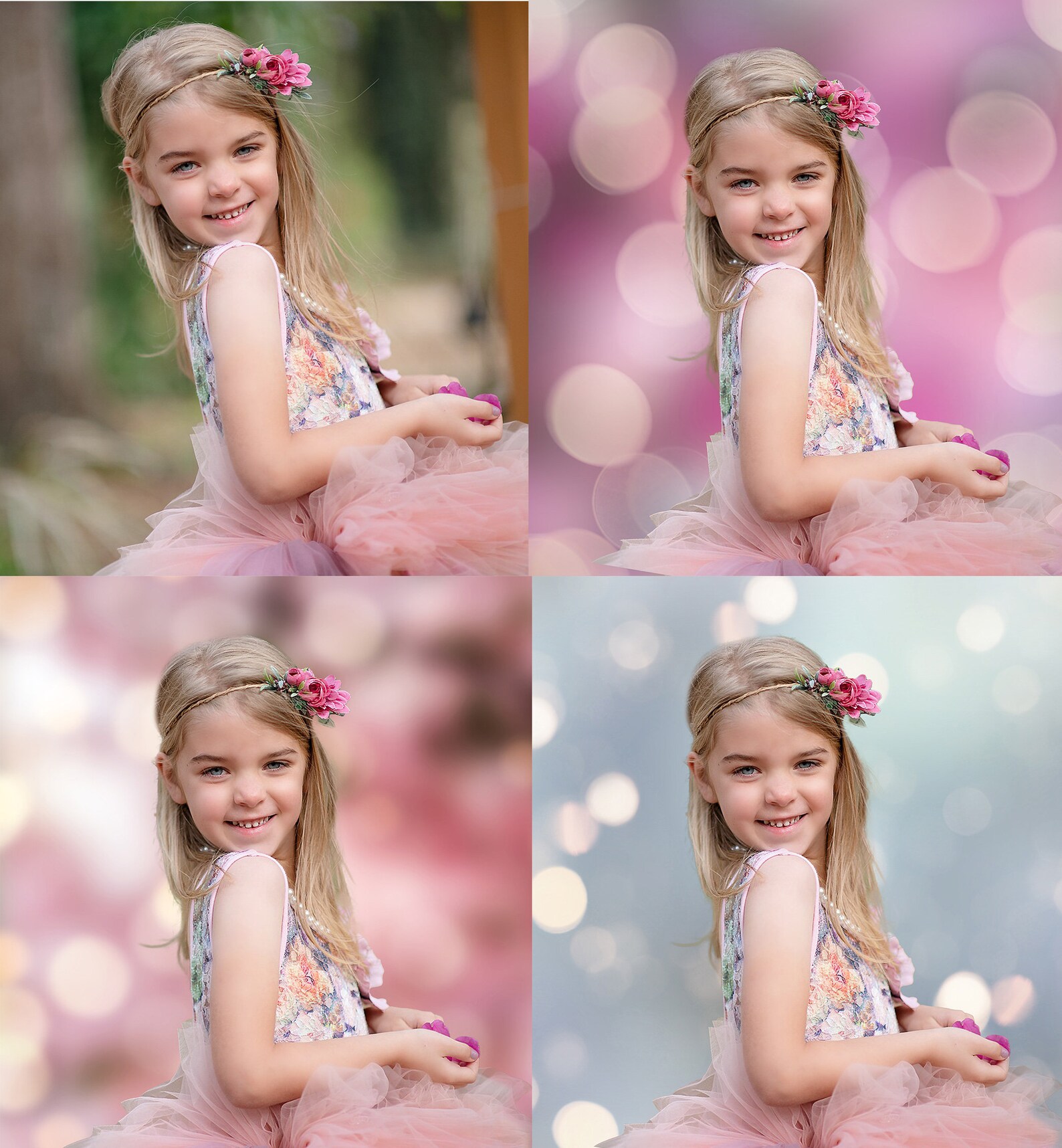 20 Pastel Spring Bokeh Digital Backdrops Spring Photo | Etsy