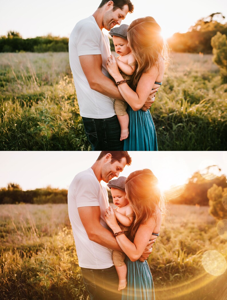 30 Ring Lens Flare Overlays Sunflare Overlays Natural Light | Etsy