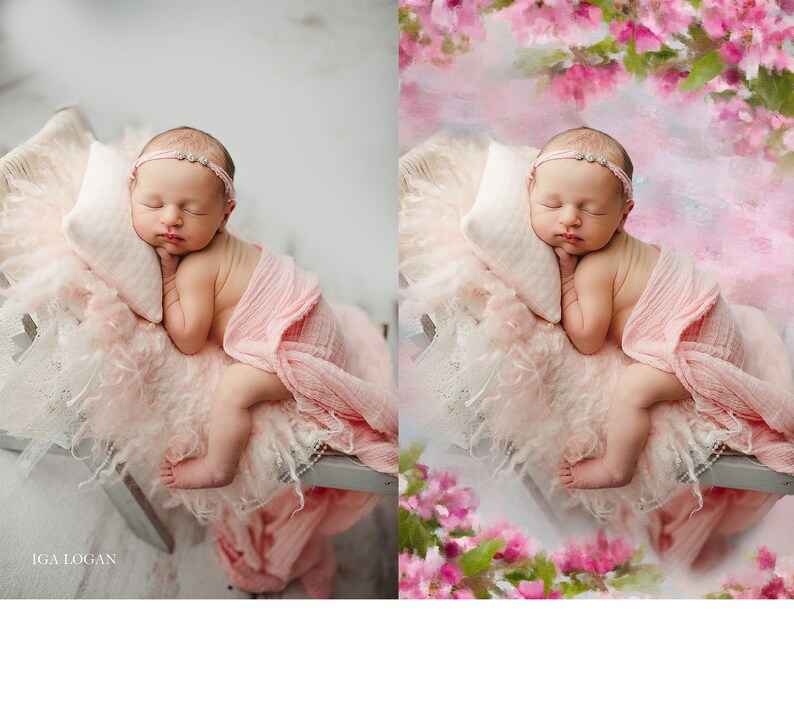 12 Spring Fine Art Textures Flower Background Photoshop - Etsy