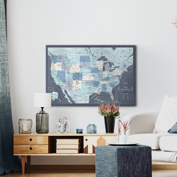 Usa Map - Etsy