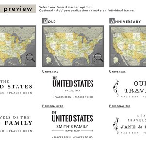 Push Pin Map USA, US Map With Pins, Travel Map Pinboard With ...