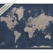 World Map Poster Push Pin Travel Map Anniversary Gift Pinboard With ...