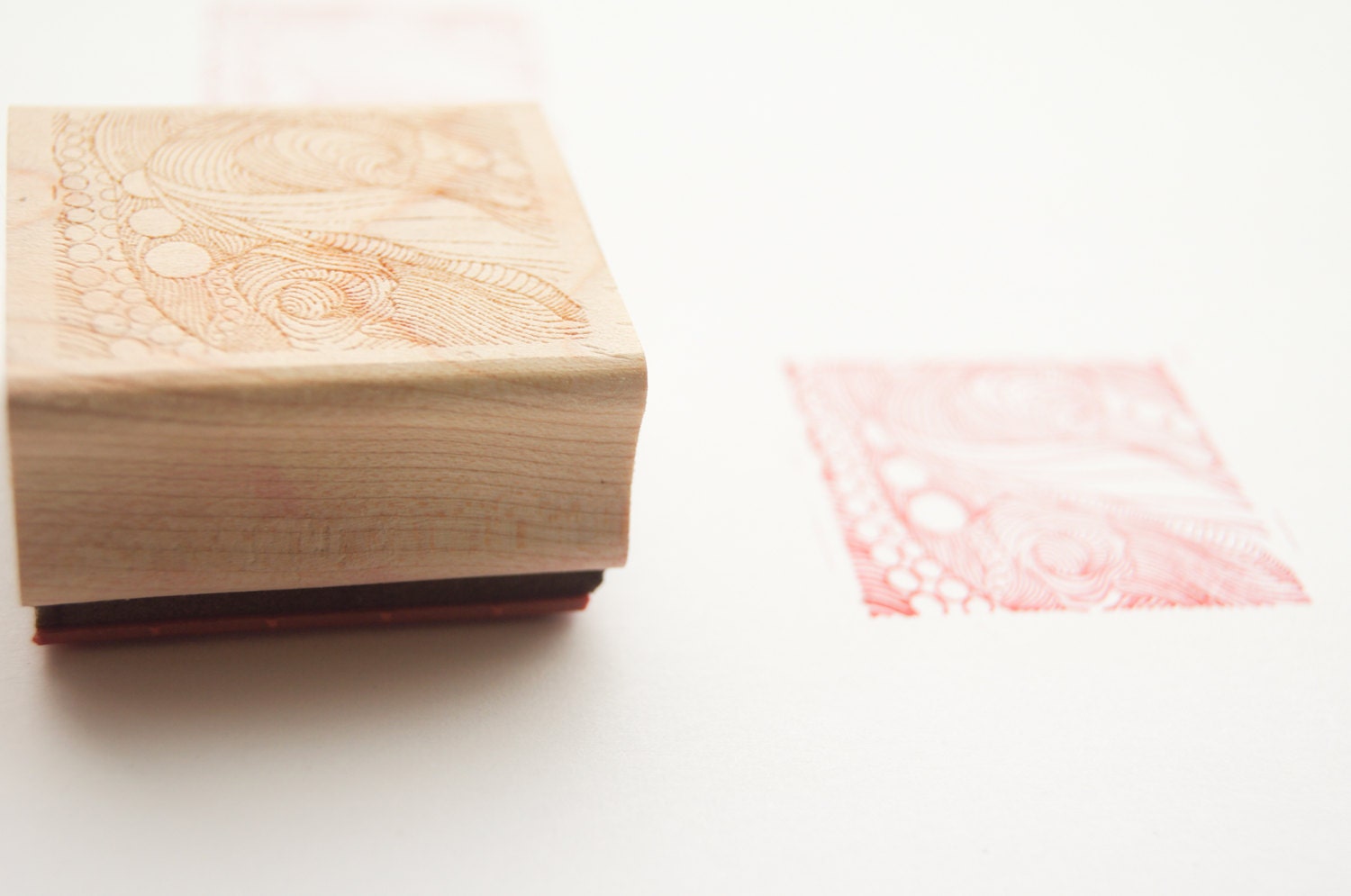 Octopus Stamp Linework Stamp Chop Design Dressed in Colors of Intrigue ...