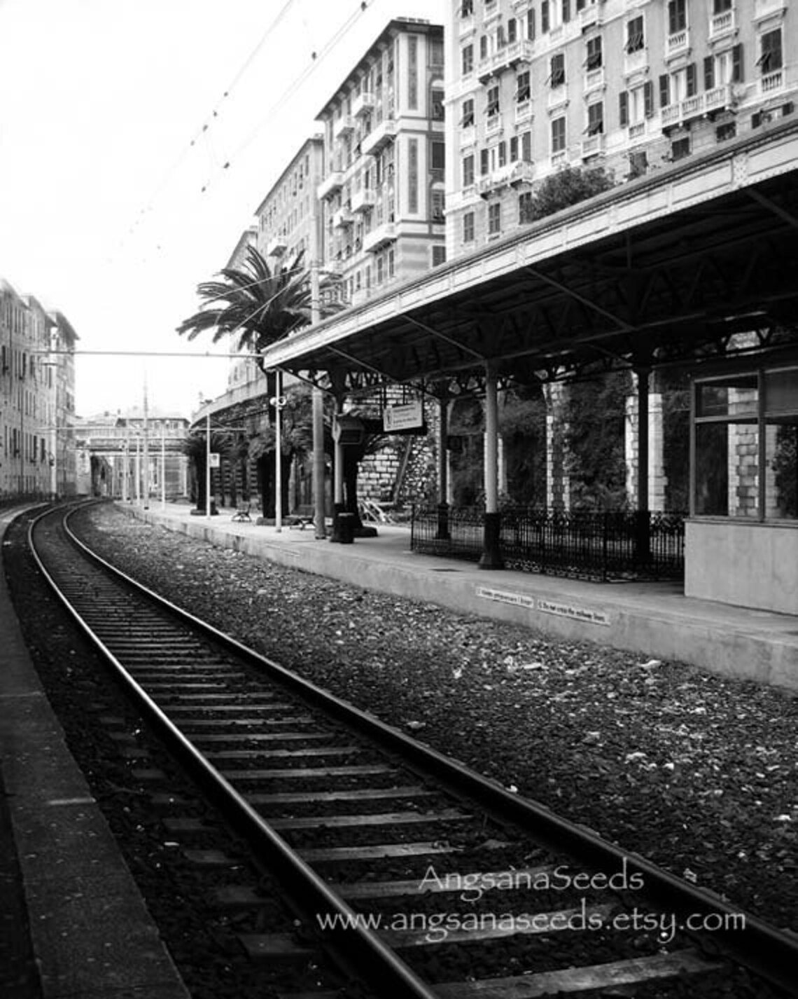 Italian Riviera Photo Train Station Dreamy Romance 8x10 - Etsy