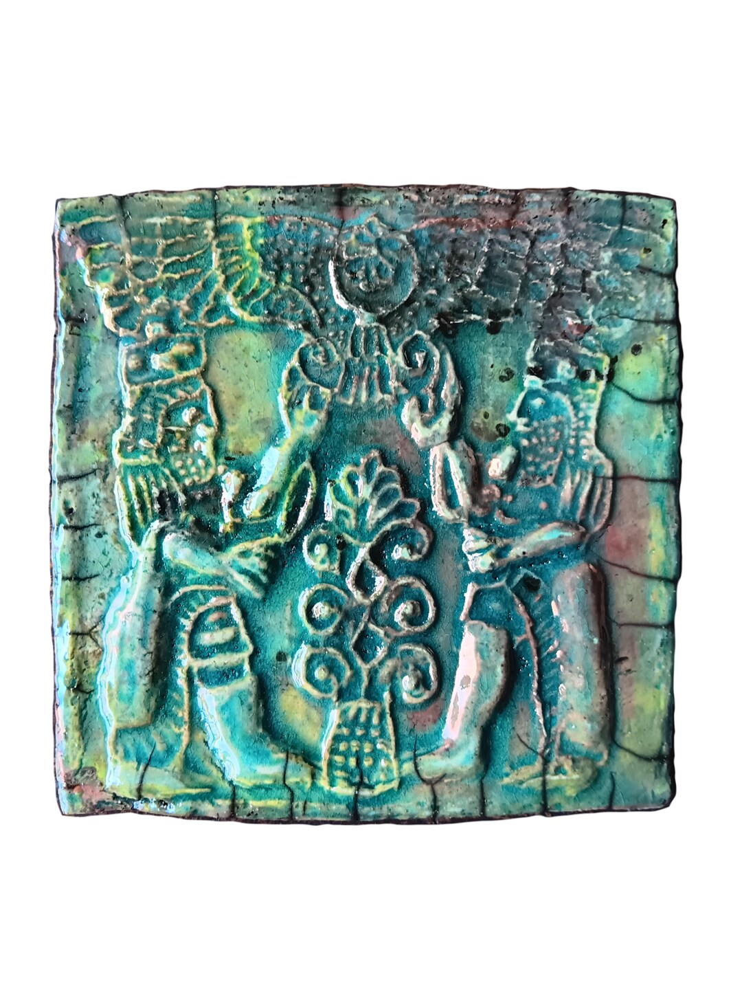 Anunnaki Sumerian Enki & Enlil Tree of Life Ceramic Tiles 4 X 4 ...