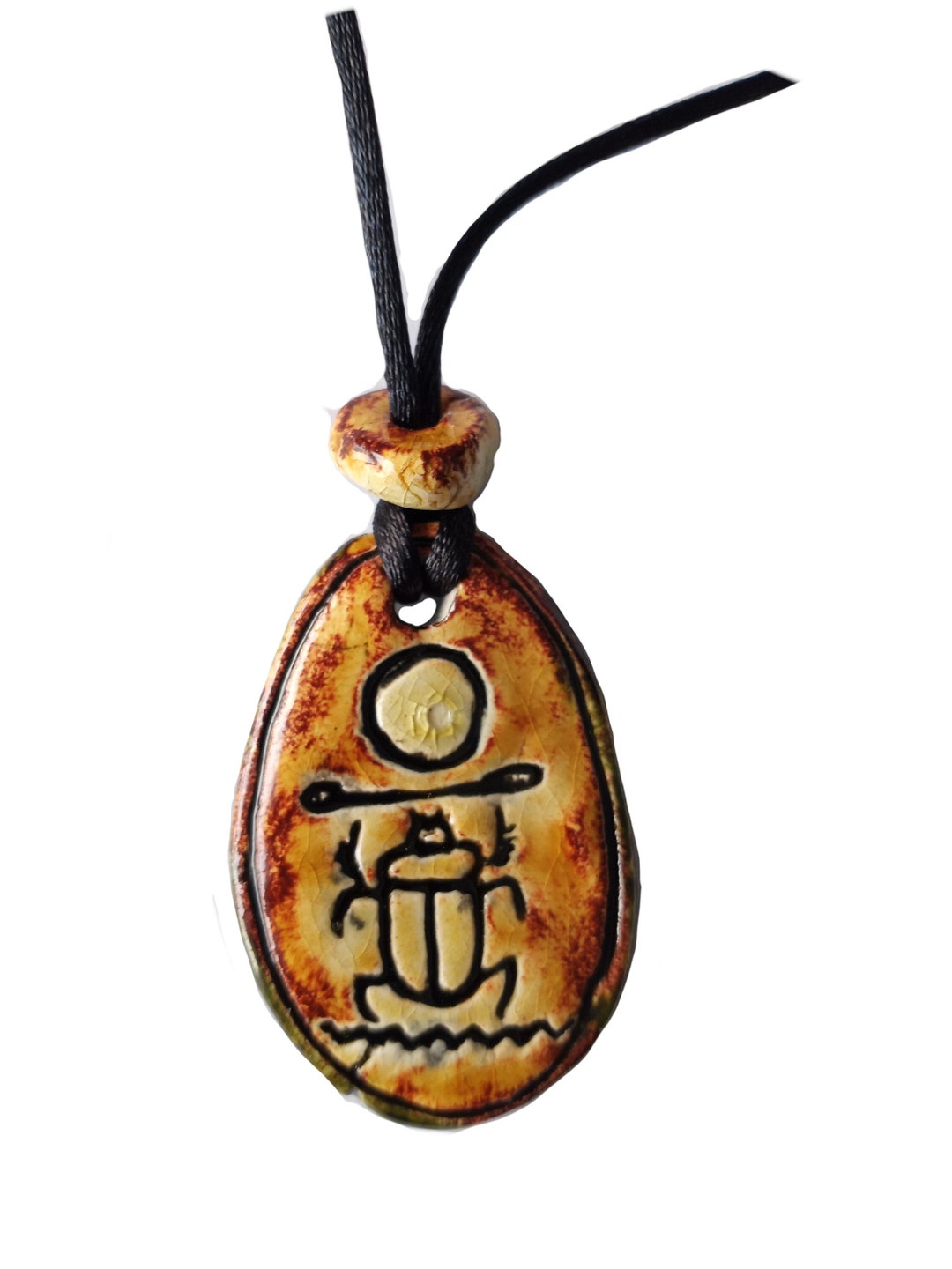 Thutmose II Necklaces Egyptian Cartouche Ceramic Pendants Hieroglyph ...