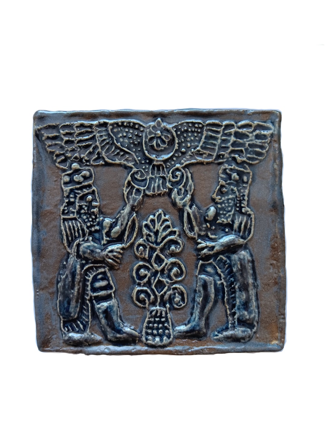 Anunnaki Sumerian Enki & Enlil Tree of Life Ceramic Tile 4 X 4 ...
