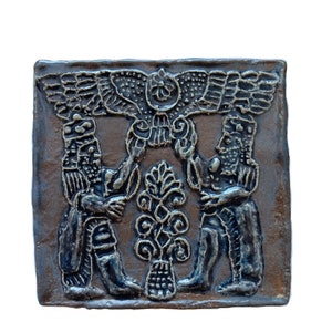 Anunnaki Sumerian Enki & Enlil Tree of Life Ceramic Tile 4 X 4 ...