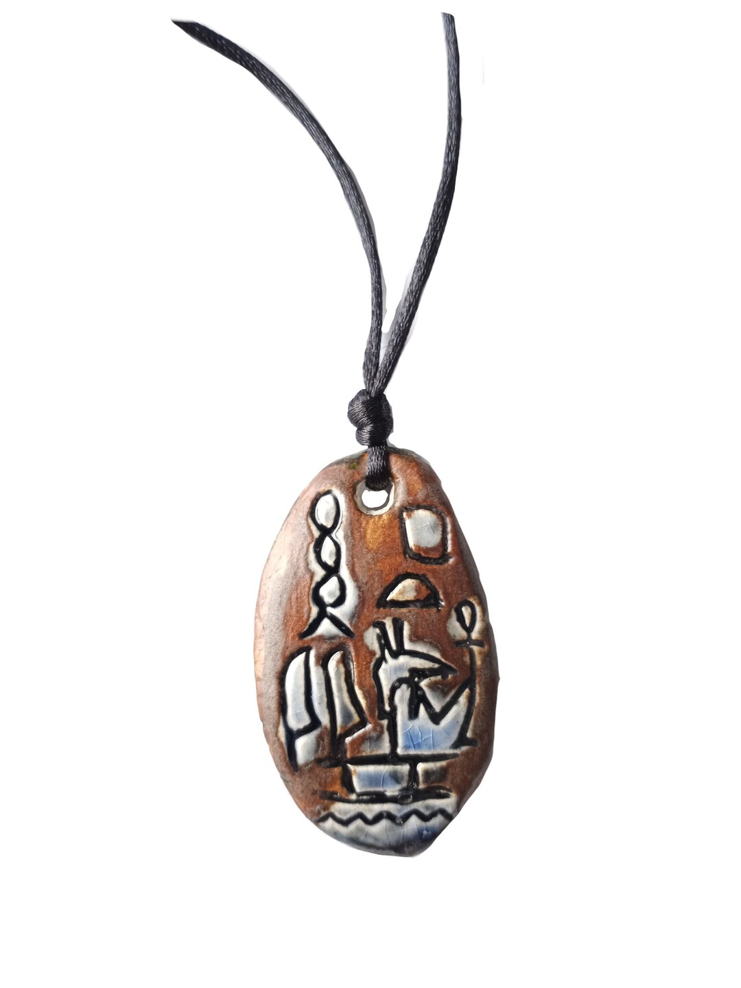 Seth Necklaces Egyptian Cartouche God of War Chaos Storms Ceramic ...