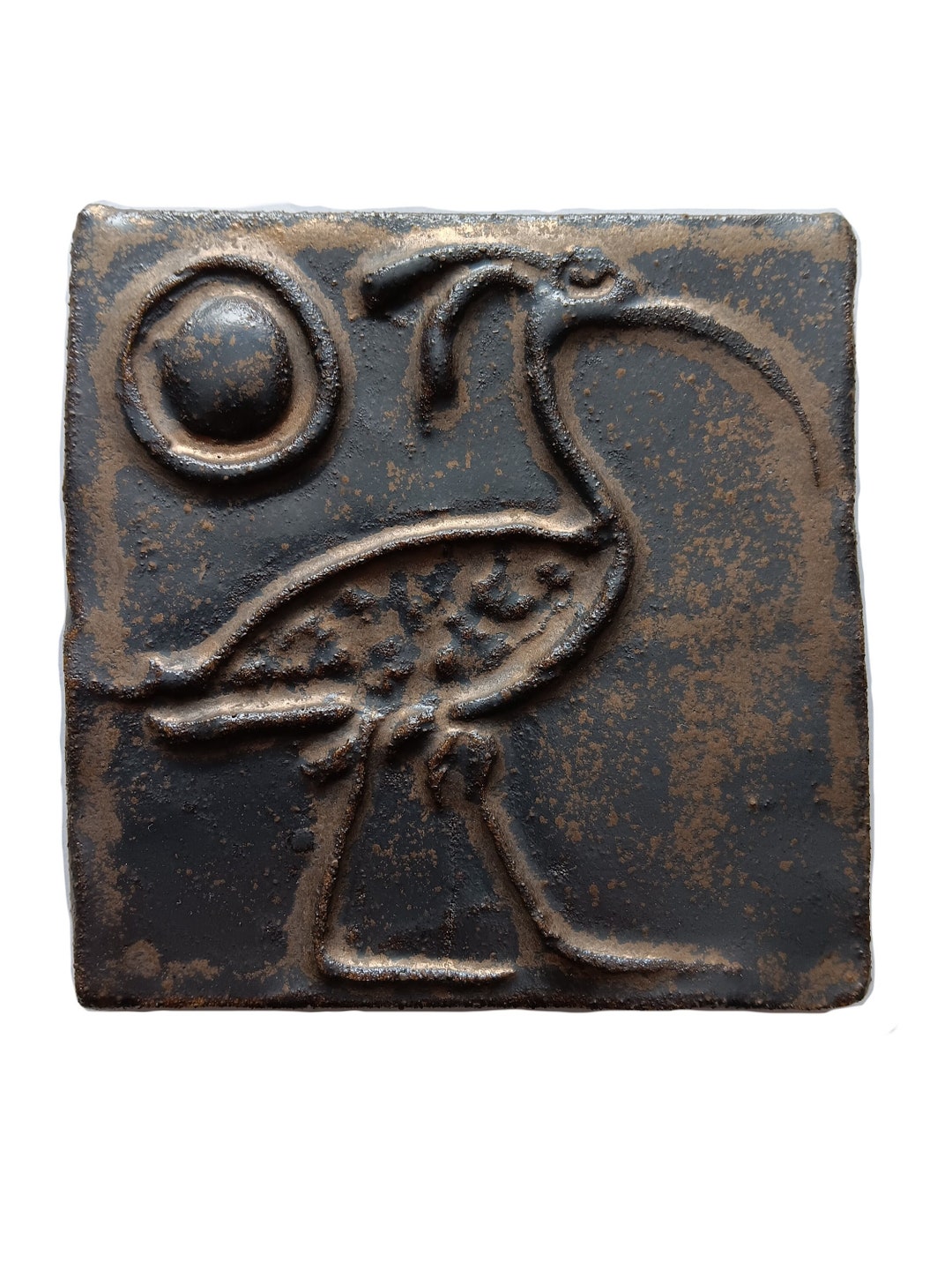 Sacred Egyptian Ibis Ceramic Tile 4 X 4 Bird Hieroglyphic - Etsy
