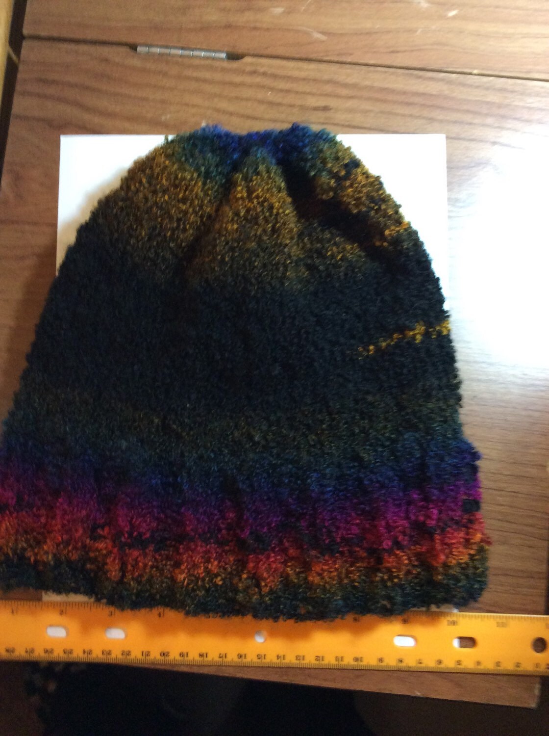 Rainbow Boucle Hat Nov. - Etsy