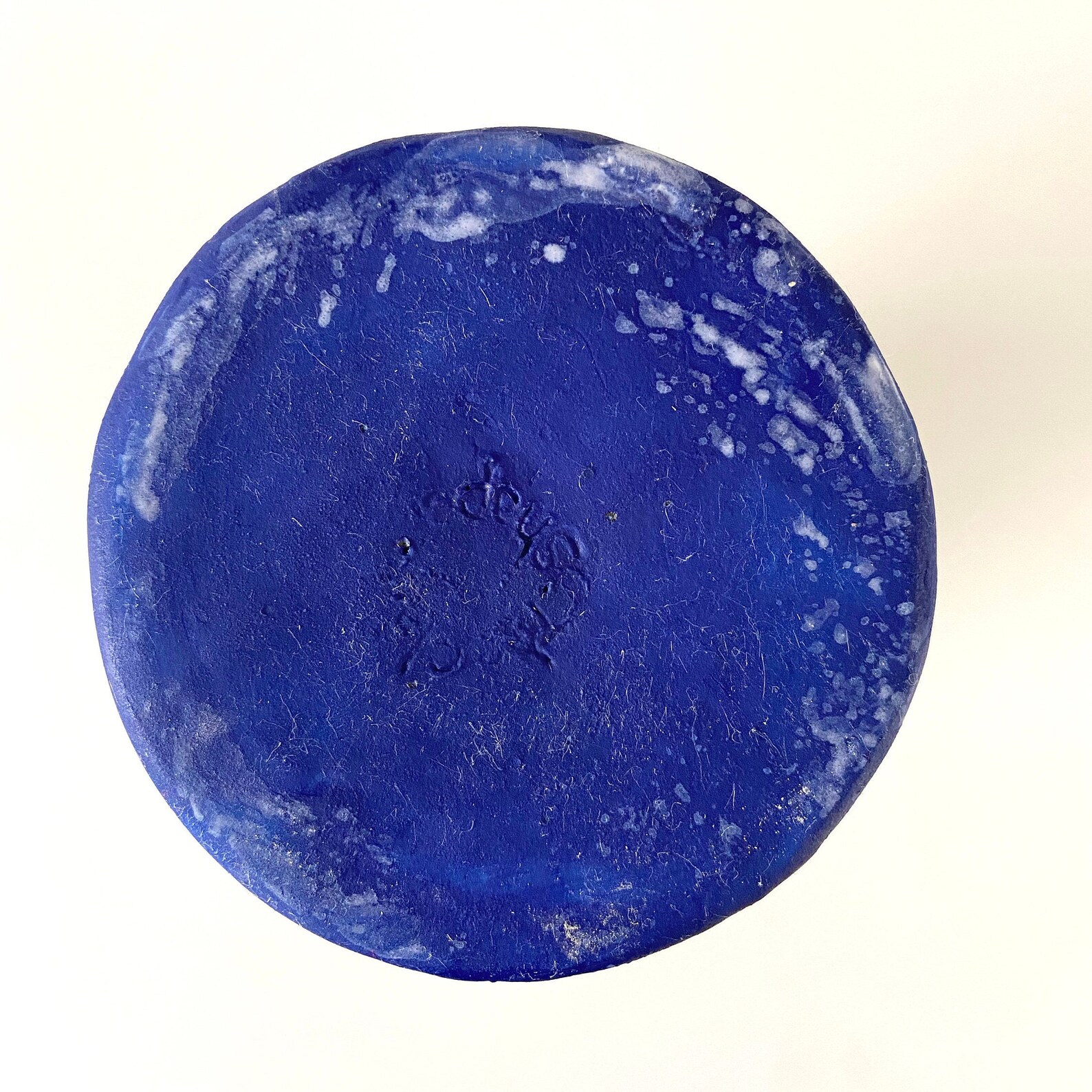 A-symmetrical vase cobalt blue matte glaze with white glossy | Etsy