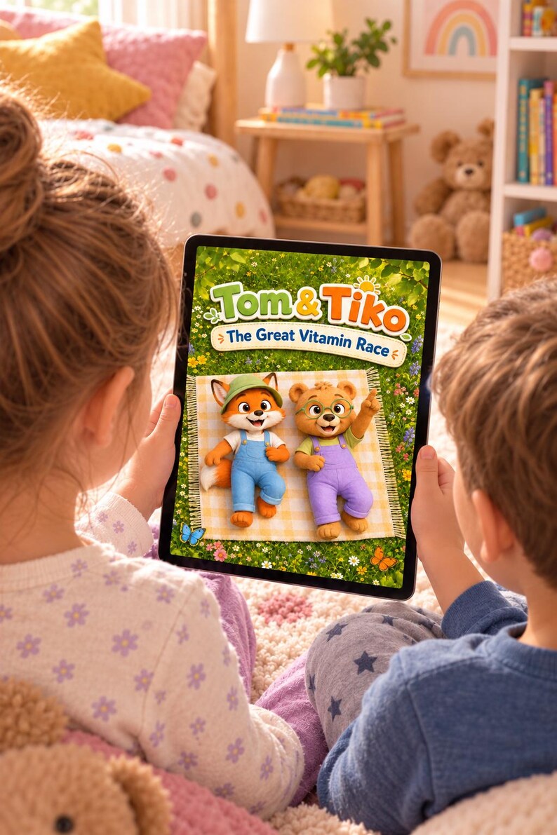 Educational Story Book About Vitamins | Kids Nutrition Learning Book ...