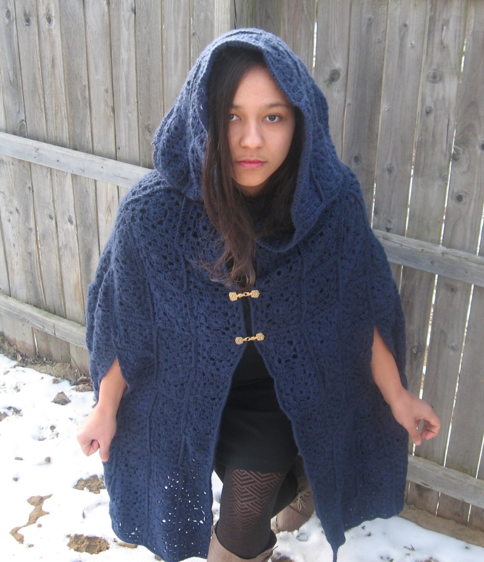 Crochet Medieval Cloak Long Knit Jacket Long Sleeveless - Etsy Canada