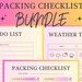 Editable Festival Packing List and More Bundle DIY Logo Rave Travel ...