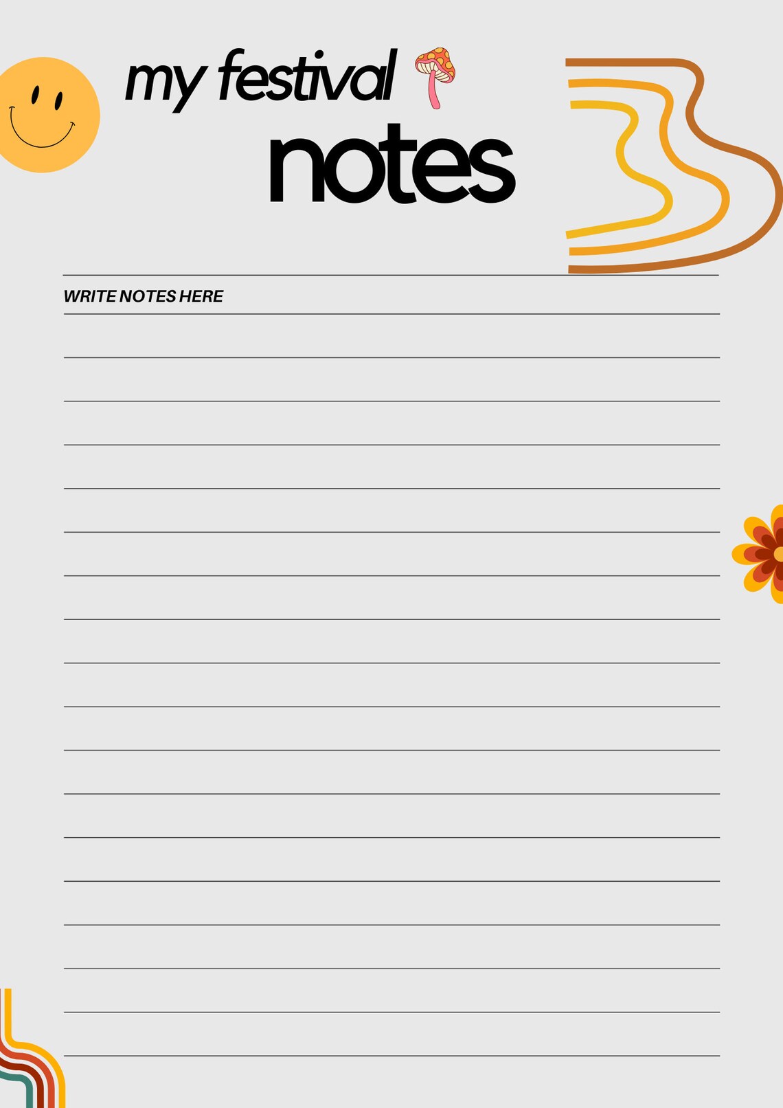 Editable Festival Packing List and More Bundle DIY Logo Rave Travel ...