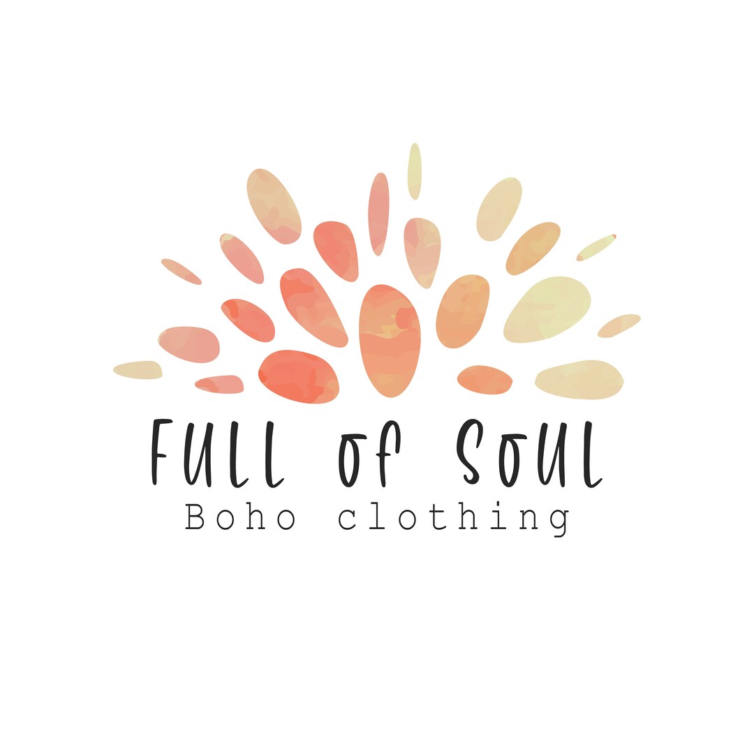 Full of Soul Logo Shopify Home Decor Photography Boho Floral Eco ...