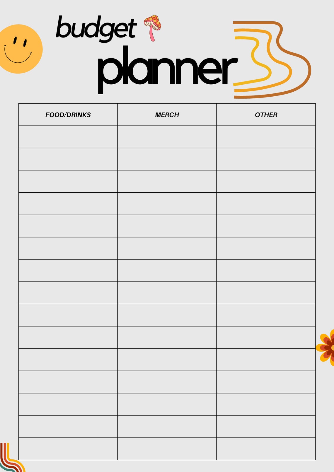 Editable Festival Packing List and More Bundle DIY Logo Rave Travel ...