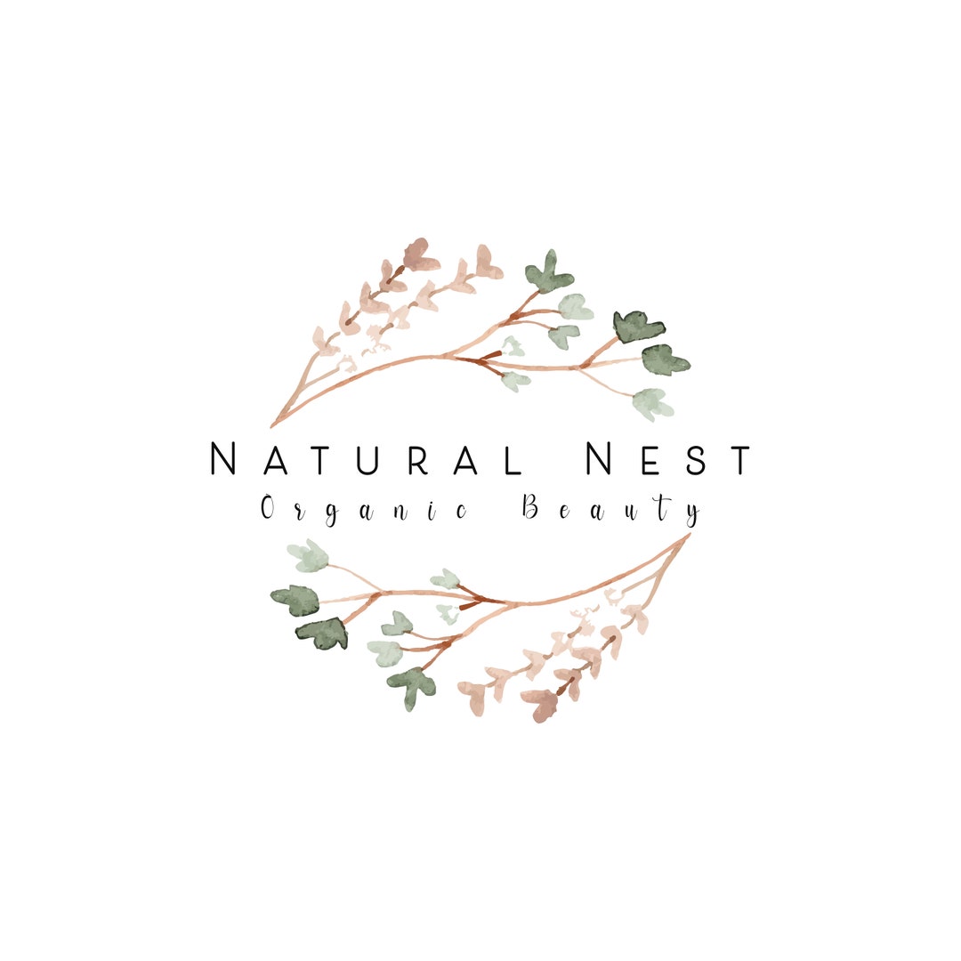 Natural Nest Logo Stars Shopify Home Decor Organic Beauty Boho Hippie ...