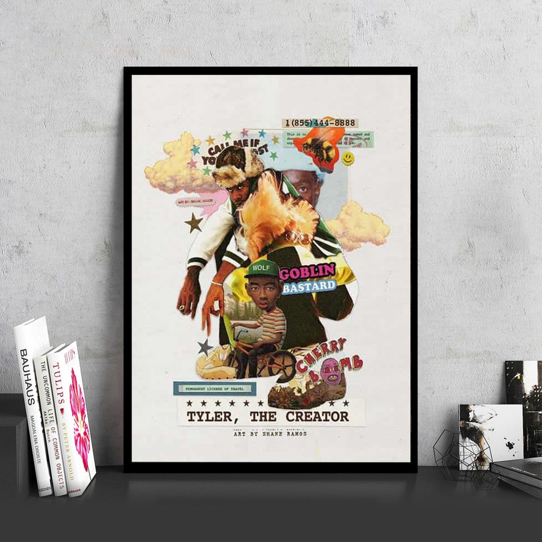 Rapper Tyler the Creator Collage With Album Goblin Bastard and Album ...