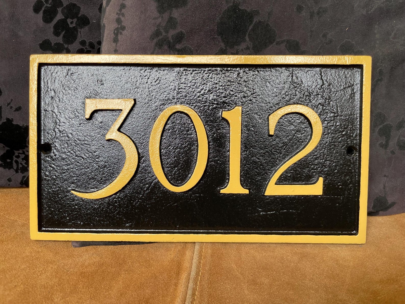 The Estate Metal Address Plaque - Made in the USA - Etsy