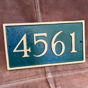 The Estate Metal Address Plaque - Made in the USA - Etsy
