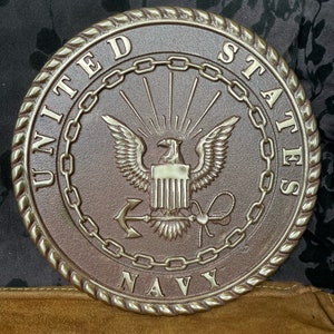 United States Navy Emblem - Cast 8" - Made in the USA - Official ...