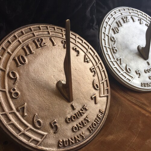 Big Cast Iron Sundial Outdoor Sign Garden Decor Garden - Etsy