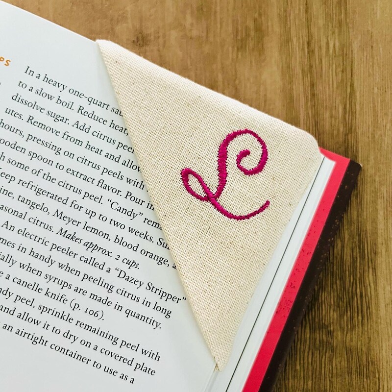Embroidered Bookmark - Etsy